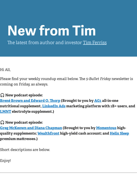 Telecom Italia: New from Tim — "Brené Brown and Edward O. Thorp" and ...