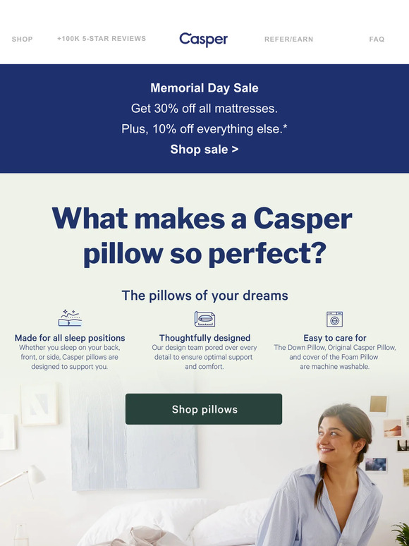 Casper Email Newsletters: Shop Sales, Discounts, and Coupon Codes