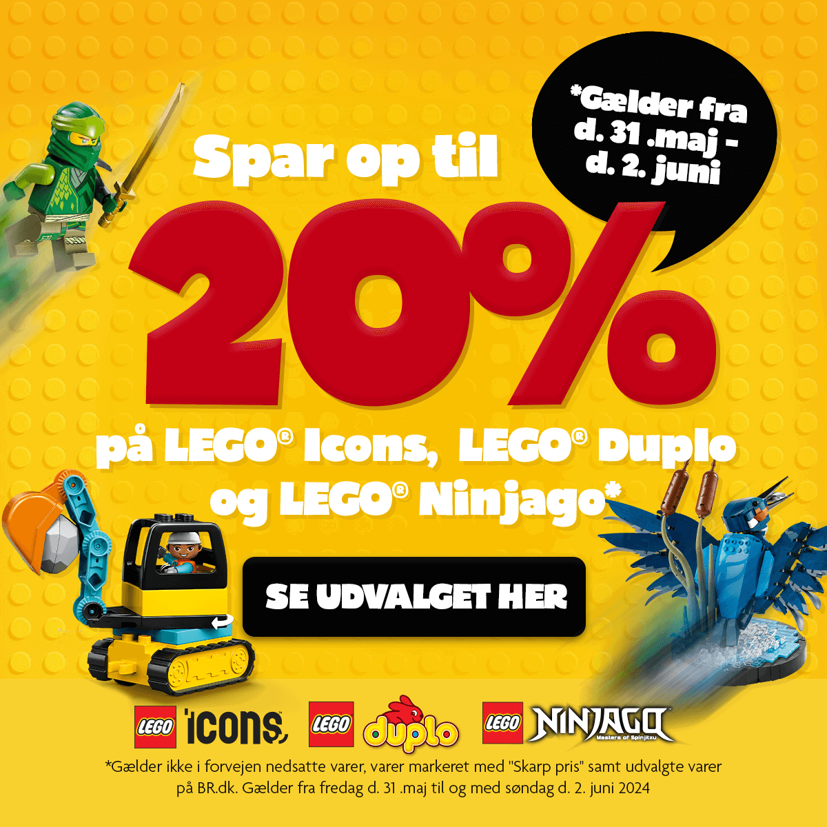 BR: Spar op til 20% på LEGO® Icons, Duplo og Ninjago! | Milled