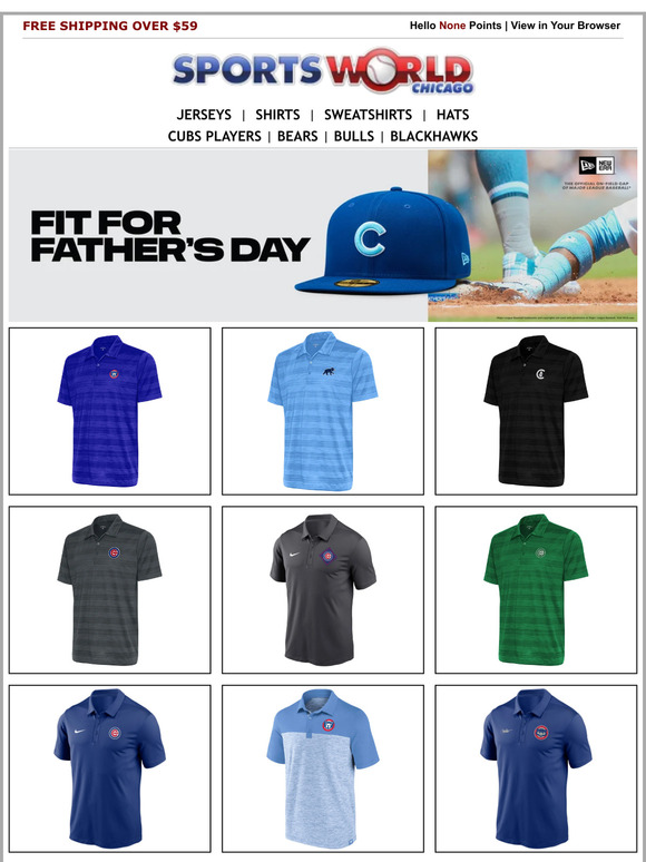 Sports World: 🚩 NEW Cubbies Polo's, Caps & More for Father's Day | Milled