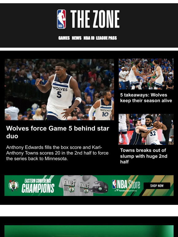 NBA Store: Wolves force Game 5 behind star duo | 5 takeaways: Wolves ...