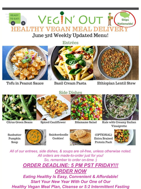 Vegin' Out: 👋 Your Vegan Menu for June 3rd 2024 | Milled