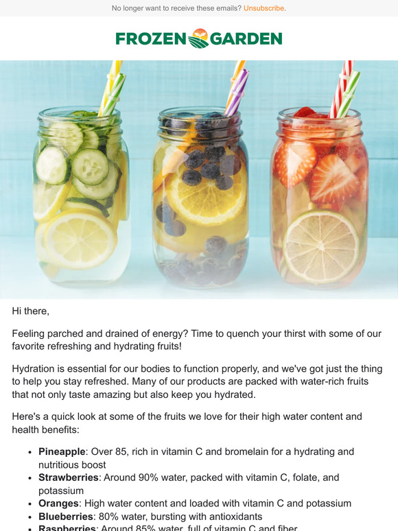 Frozen Garden: 5 Hydrating Fruits You Need to Know About | Milled