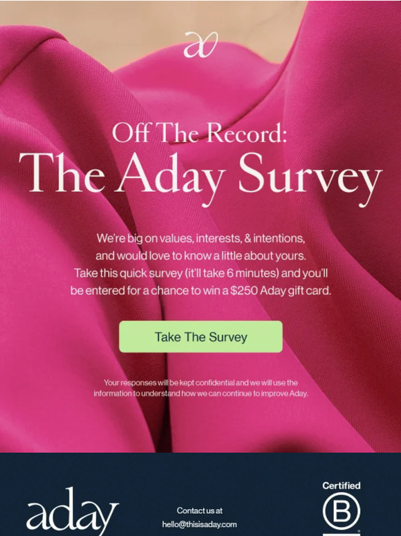 ADAY: Our VIP Aday Survey is here | Milled