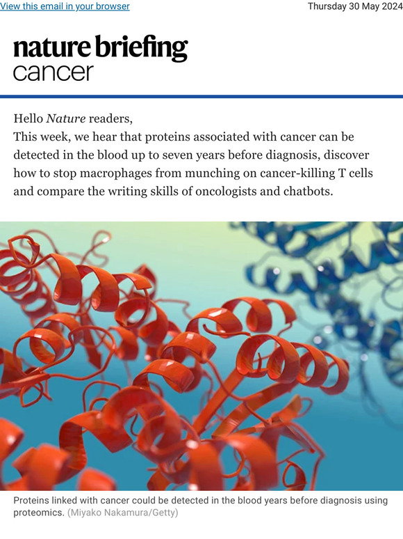 Nature: Signs of cancer detected years in advance | Milled