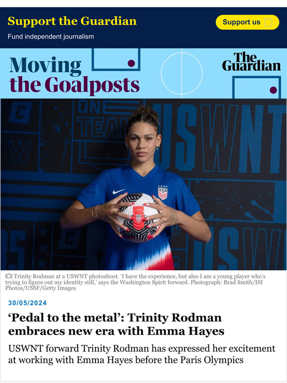 The Guardian: Trinity Rodman embraces new era with Emma Hayes | Milled