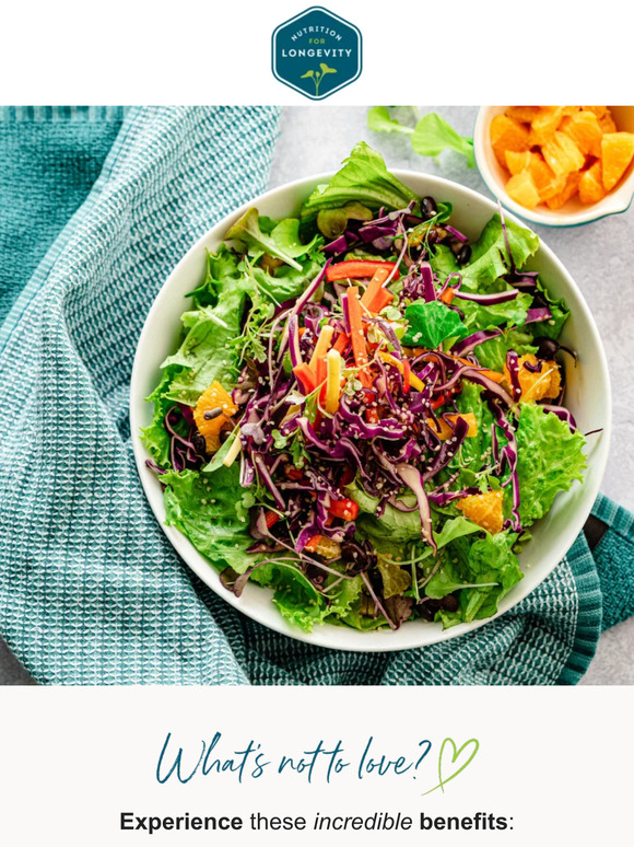 Nutrition for Longevity: There are so many benefits you'll experience ...