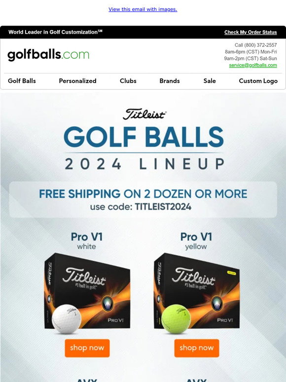GolfBalls: Titleist Pro V1 & Pro V1x Golf Balls + 2024 AVX, Tour Soft ...