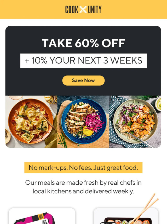 Cook Unity: You can’t beat 60% OFF chef-made meals | Milled