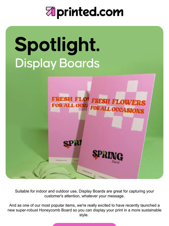 Printed: Product Spotlight: Display Boards | Milled
