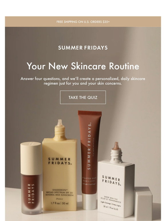Summer Fridays Email Newsletters: Shop Sales, Discounts, and Coupon Codes