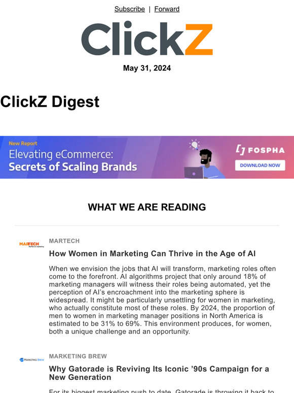 ClickZ: The ClickZ Digest | How Women in Marketing Can Thrive in the ...