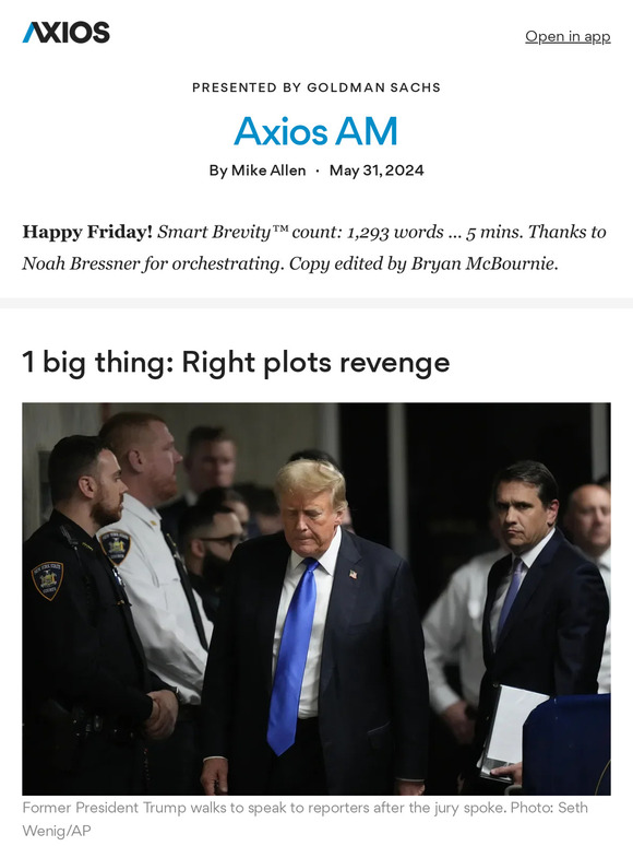 Axios: 🚨 Axios AM: Right plots revenge | Milled