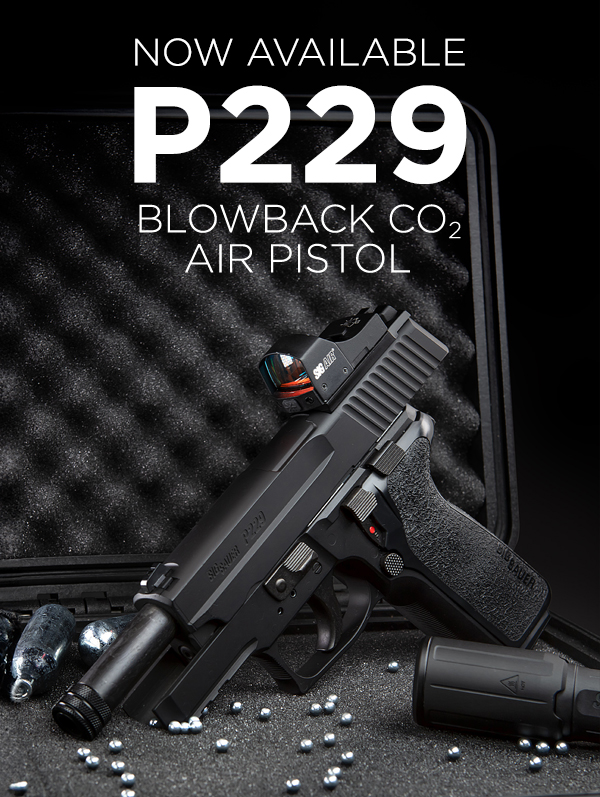 SIG SAUER: NEW: P229 Blowback CO2 Air Pistol | Milled