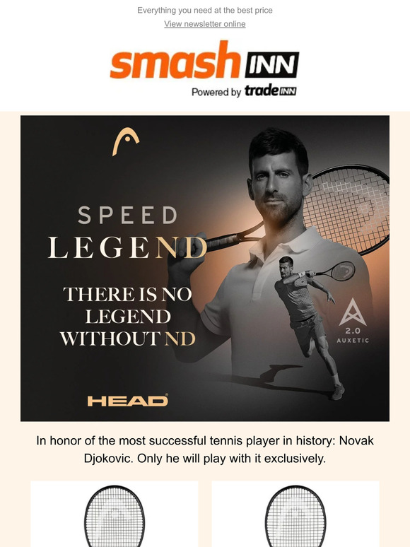 Smashinn: Become a Legend with the HEAD SPEED LEGEND | Milled