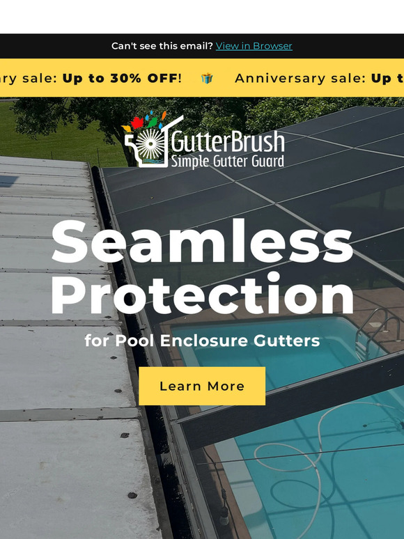 GutterBrush: Upgrade Your Pool Enclosure with Super Gutter Protection ...