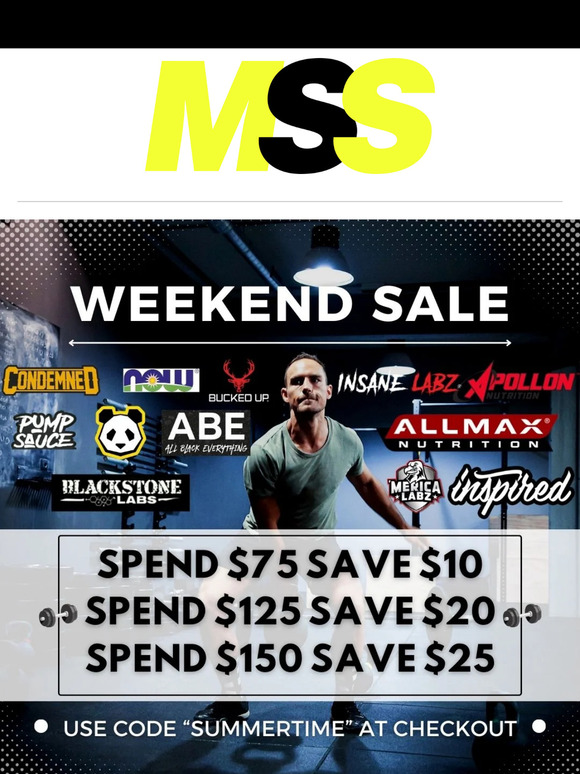 My Supplement Store: Save Up To $25 This Weekend! | Milled