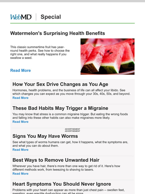 WebMD: Watermelon's Surprising Health Benefits | Milled