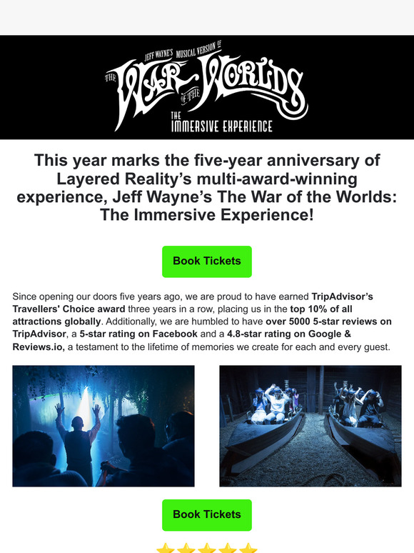 The War of the Worlds Experience: 🚀London's longest-running immersive ...