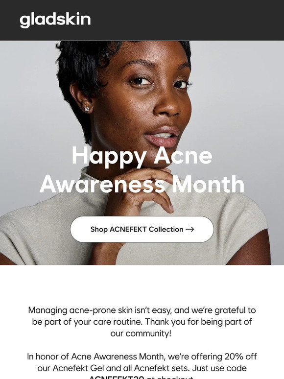 Gladskin: This Acne Awareness Month, we’re celebrating you 💕 | Milled