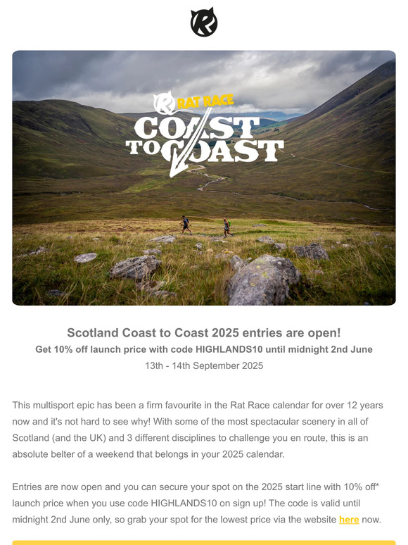 Rat Race Adventures: Scotland Coast to Coast 2025 entries are open 🥳 ...