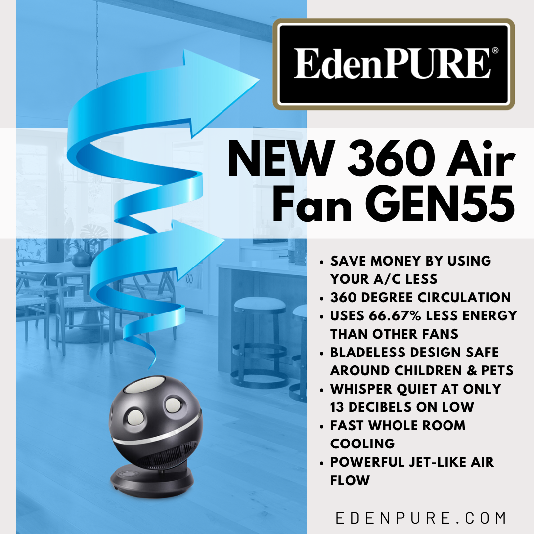 EdenPURE®: Jet-like Power Cooling with new 360 Air Fan! | Milled