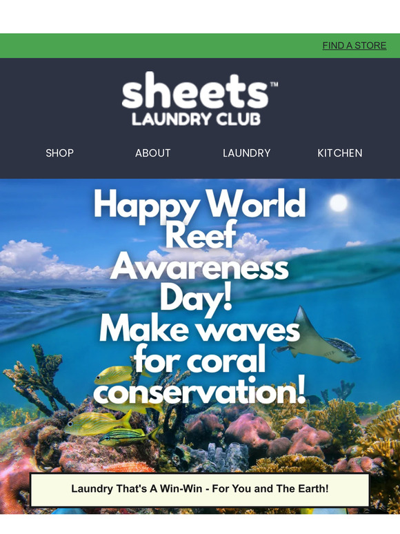 Sheets Laundry Club: ♻️🪸These Habits Help 🐠Coral Reef Preservation ...