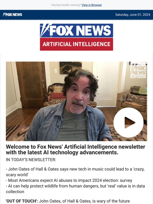 Fox News: American rocker sees 'crazy future' | Milled