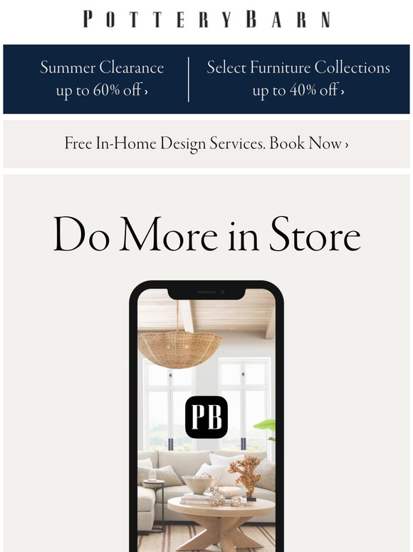 Pottery Barn Email Newsletters: Shop Sales, Discounts, and Coupon Codes