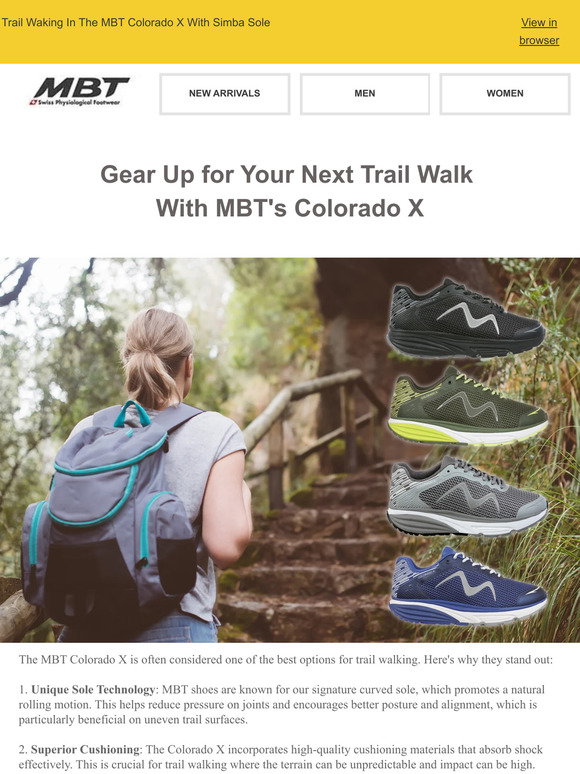 MBT: Discover Why MBT Colorado X is the Ultimate Trail Walking Shoe ...