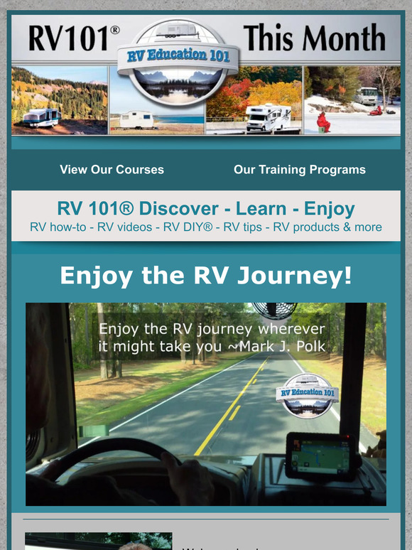 RV Education 101: RV Education 101 Newsletter June 2024 — | Milled