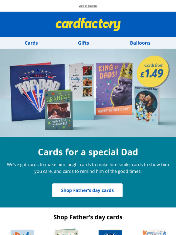 Card Factory: Cards for every dad! ️ | Milled