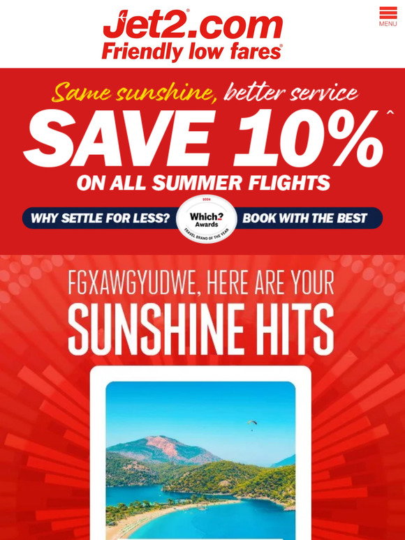 Jet2: —, here are your sunshine hits | Milled