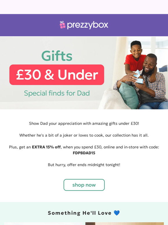 Prezzybox: Father's Day Gifts Under £30 | Milled