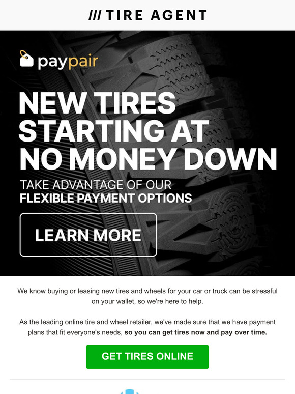 Tire Agent: Tire Makeover? Easy Payments Make It Possible! | Milled