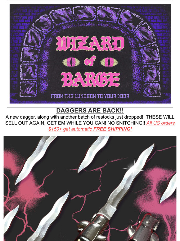 Wizard of Barge: The DAGGER DROP is Back!! | Milled