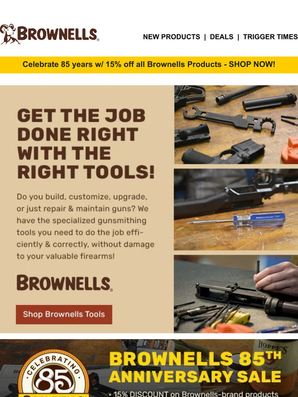 Brownells: We're THE place for rifle, handgun, & gunsmithing tools | Milled