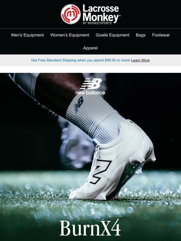 Lacrosse Monkey: 🔥 Ignite Your Game with New Balance Burn X4 Lacrosse ...