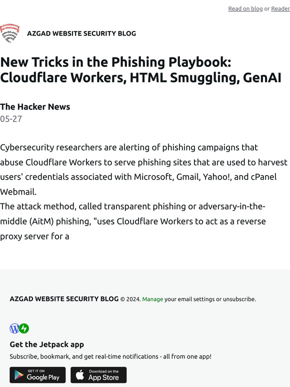 AZGAD Security: New Tricks in the Phishing Playbook: Cloudflare Workers ...