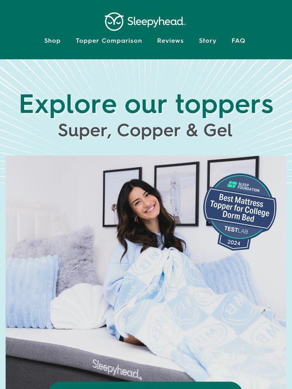 Sleepyhead: 🌟 Explore Our Toppers: Super, Copper, and Gel! 🌟 | Milled