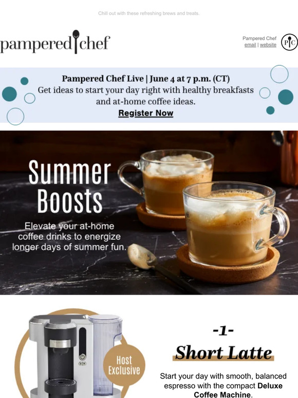 Pampered Chef: Your Summer Coffee Lineup | Milled