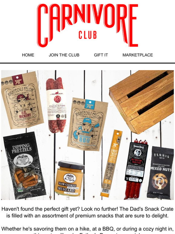 Carnivore Club: Gift This: The PERFECT Snack Adventure | Milled
