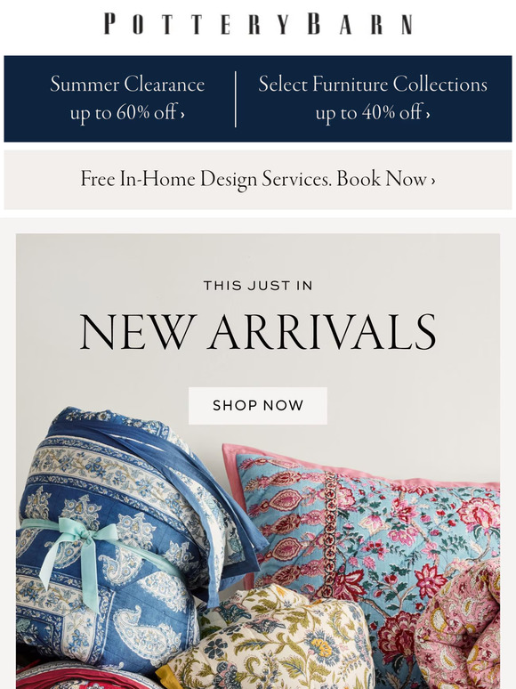 Pottery Barn Email Newsletters: Shop Sales, Discounts, and Coupon Codes