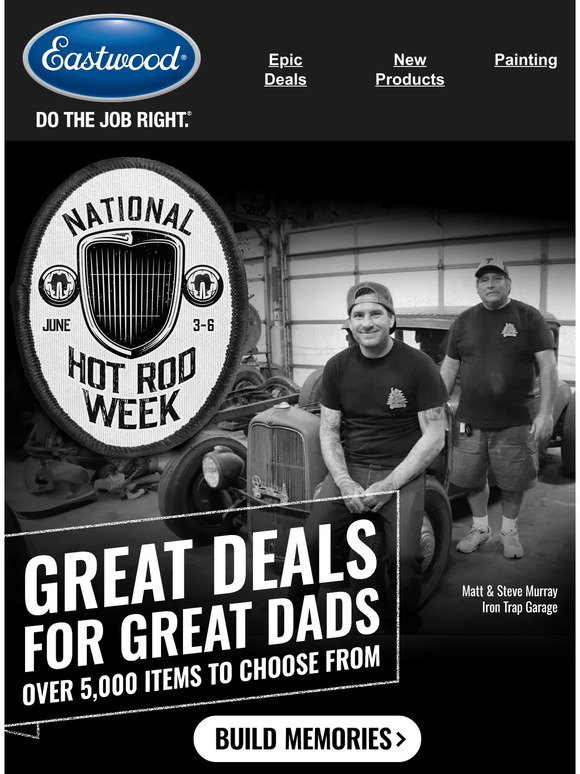 Eastwood: 🚘 National Hot Rod Week - Paint Dad’s Hot Rod | Milled