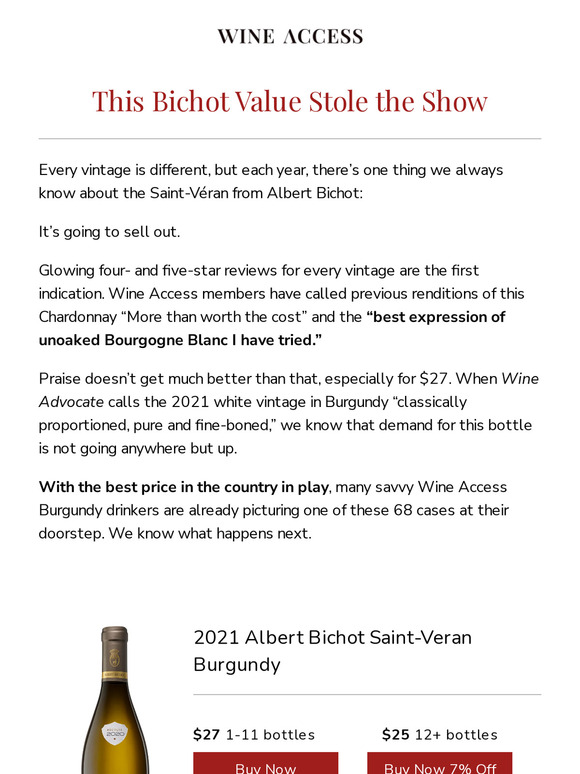 Wine Access: Every Allocation Of This Sells Out | Milled