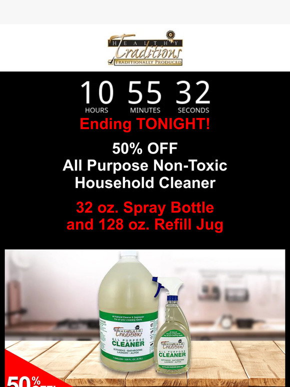 Tropical Traditions: Sales End TONIGHT! 50% OFF All Purpose Cleaner ...