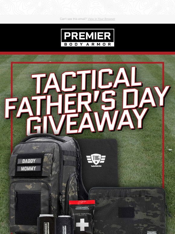 Premier Body Armor: GIVEAWAY! The Ultimate Father's Day Kit | Milled
