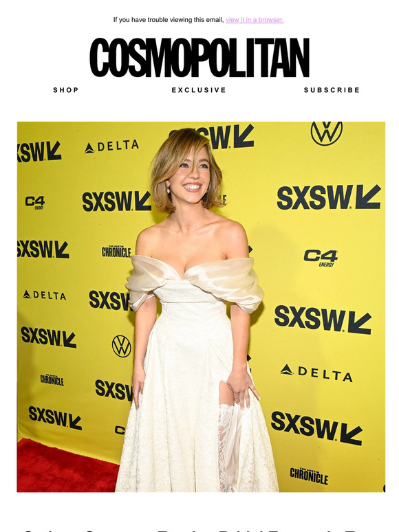 Cosmopolitan: Sydney Sweeney Exudes Bridal Energy in Two Silky Ivory ...