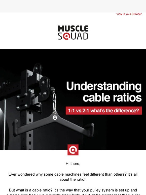 MuscleSquad: Understanding cable ratios | Milled