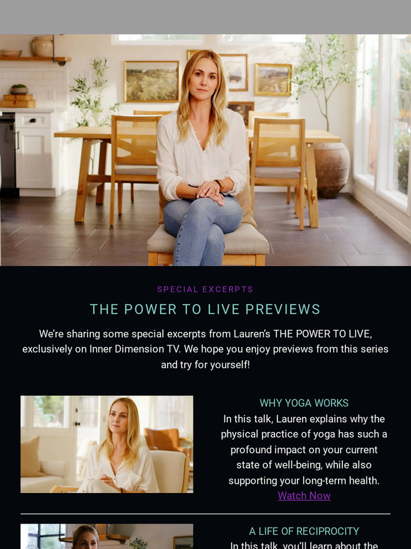 Inner Dimension TV: See Previews of "The Power to Live" Series by ...